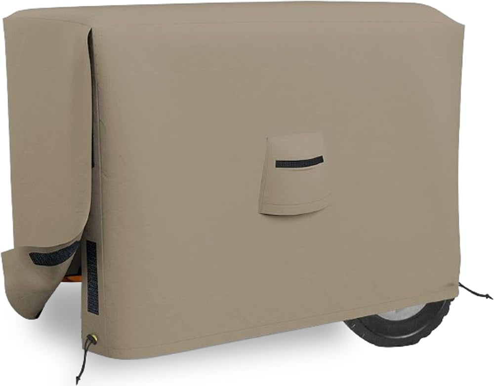 COVERS&ALL Outdoor Generator Cover, 12 Oz Waterproof UV & Weather ...