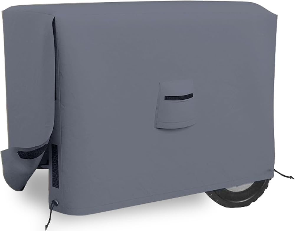COVERS&ALL Outdoor Generator Cover, 12 Oz Waterproof UV & Weather ...