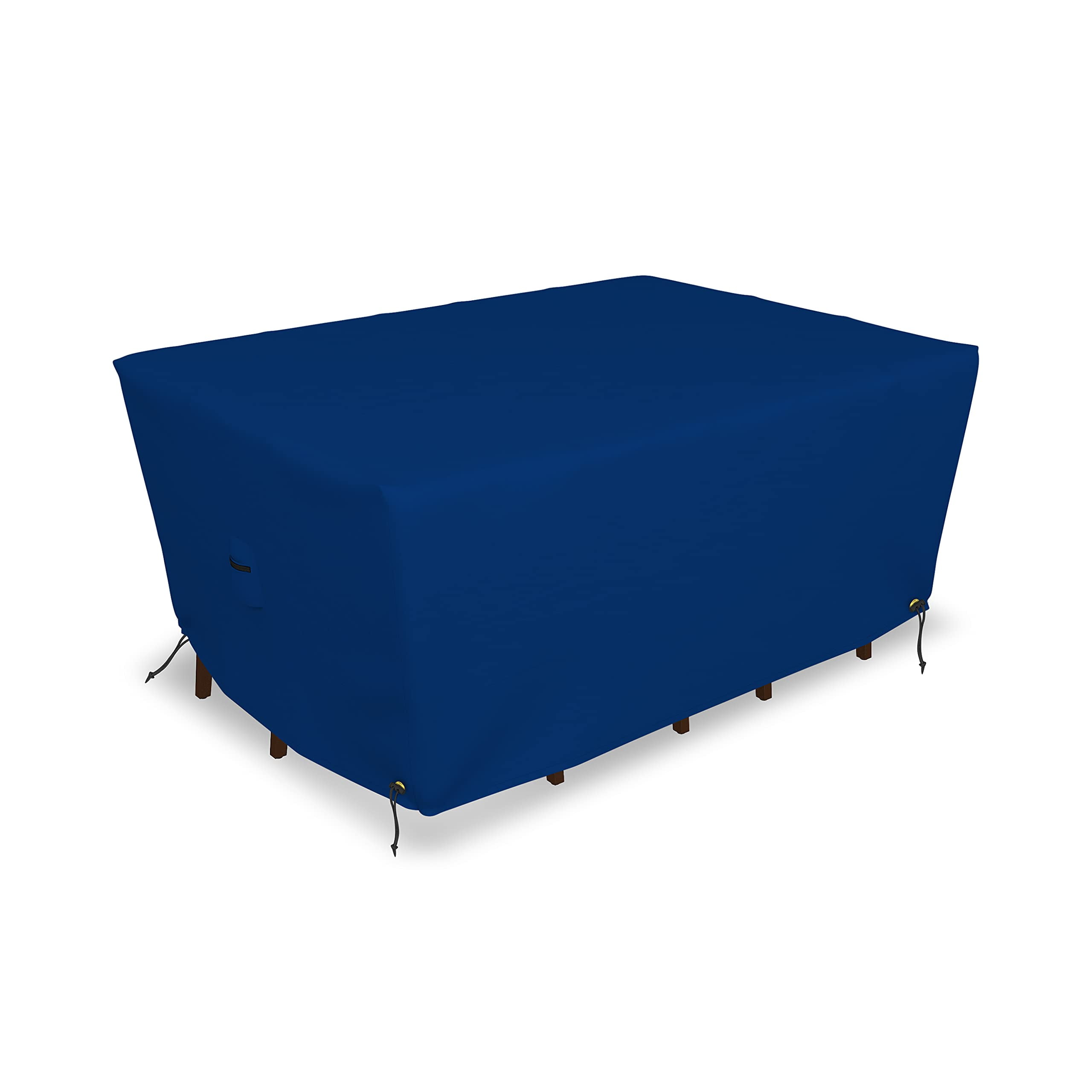 COVERS&ALL Outdoor Patio Rectangle Table & Chair Set Cover 18 Oz ...