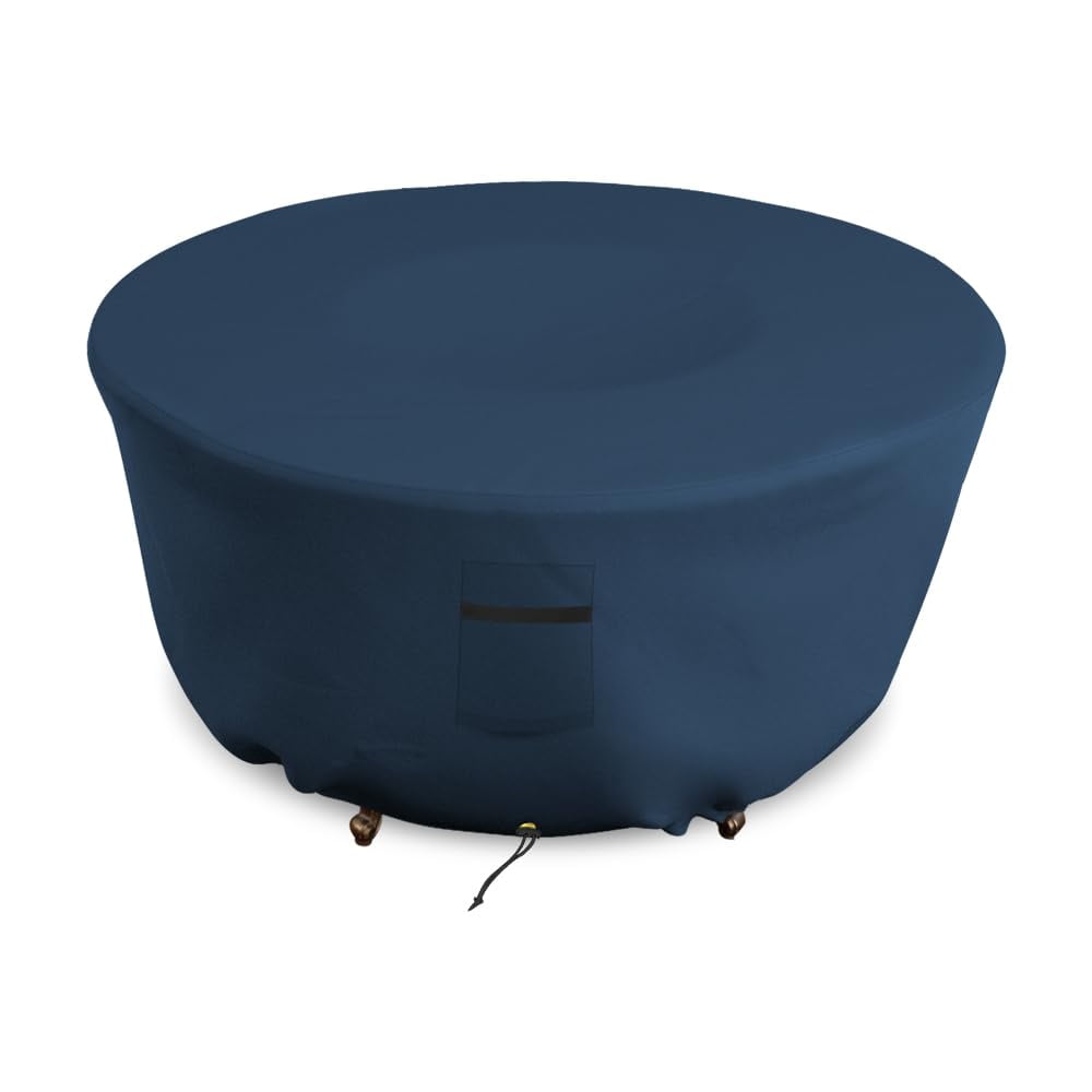 COVERS&ALL Outdoor Round Fire Pit Cover, 12 Oz Waterproof, UV & Weather ...