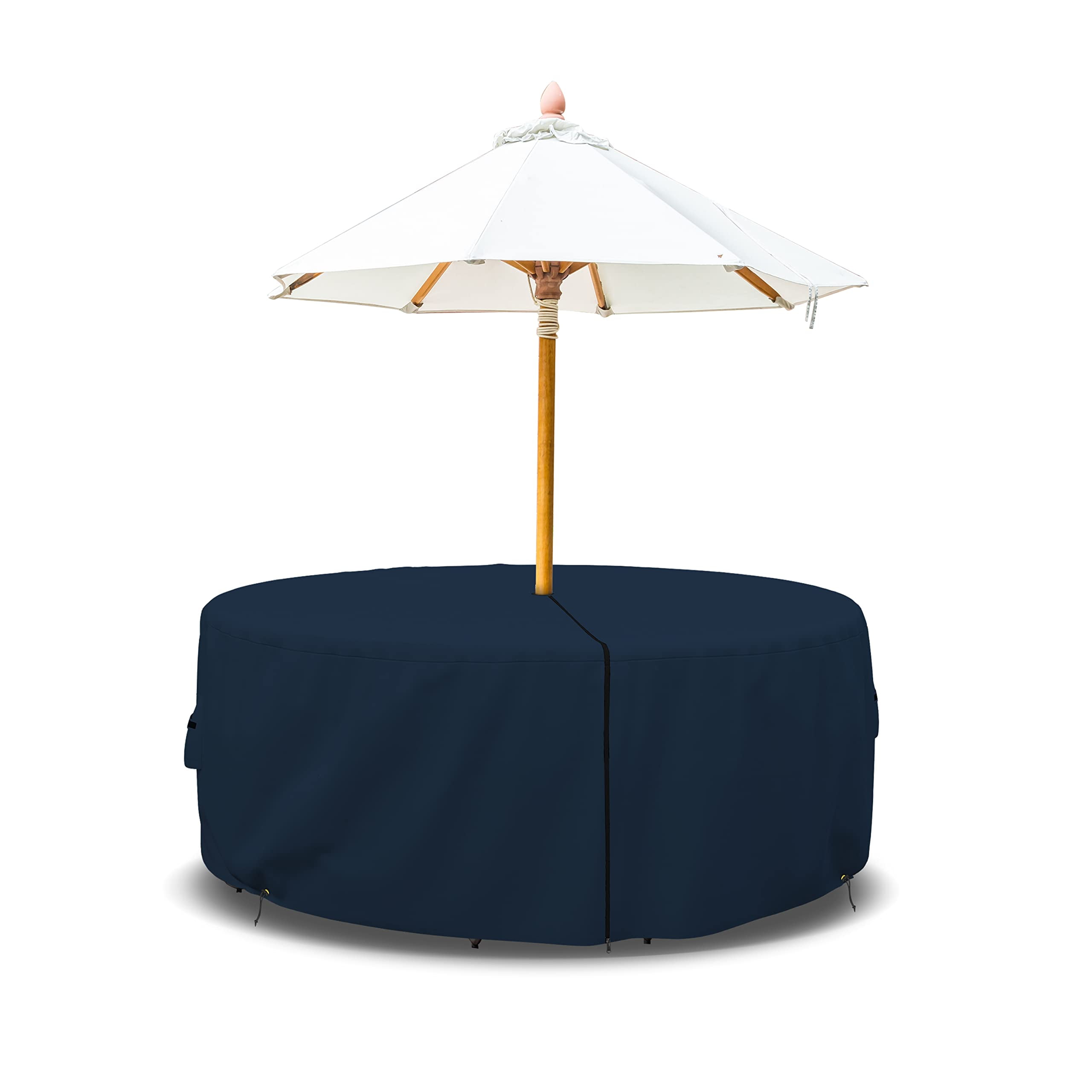 Covers & All Patio Round Table and Chair set cover with Umbrella Hole ...