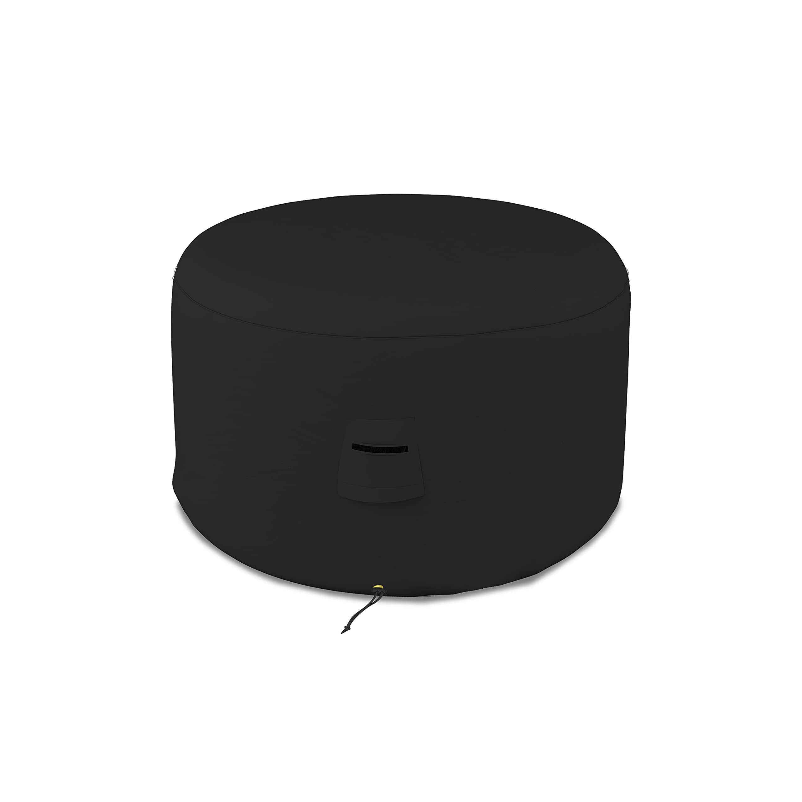 COVERS&ALL Round Ottoman Cover, 12 Oz PVC Waterproof, UV & Weather ...