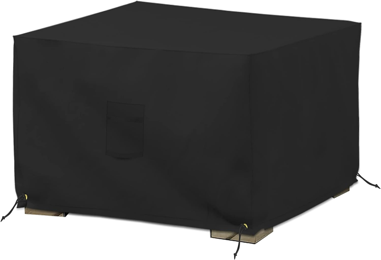 COVERS&ALL Square Ottoman Cover, Heavy Duty 18 Oz Waterproof UV ...