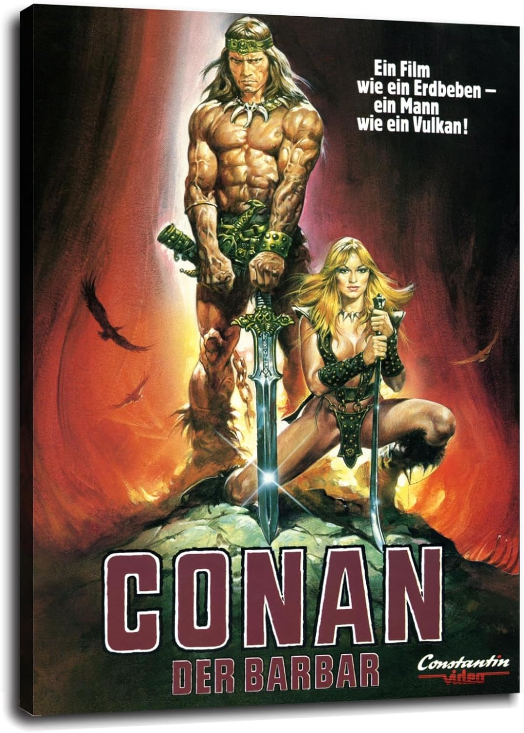 COVERTOP Beach Poster Canvas Prints CONAN Poster Classic Movies Poster Wall Art For Home Office ...