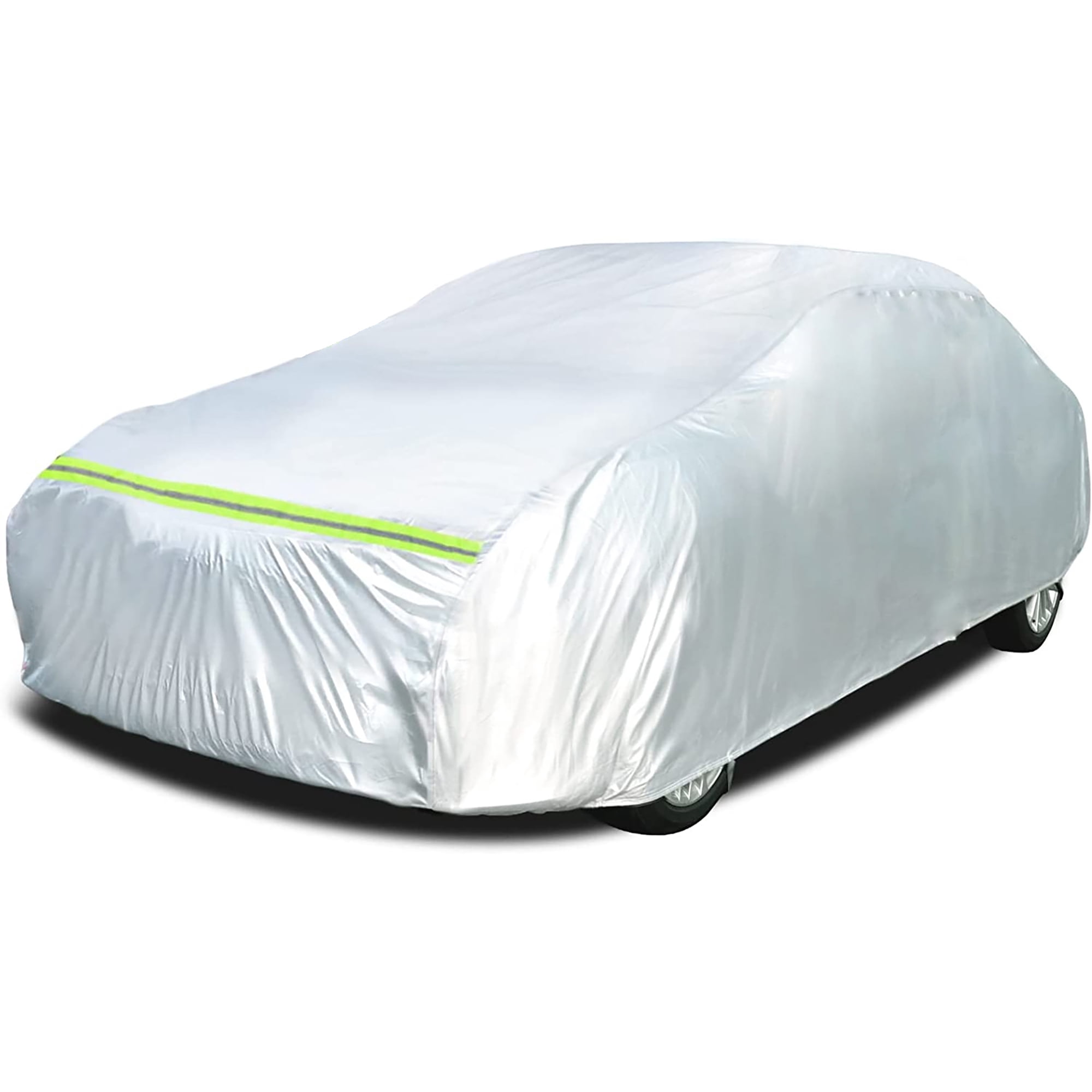 COVINTON Gray Car Cover Fits for Sedans Waterproof&Windproof All ...