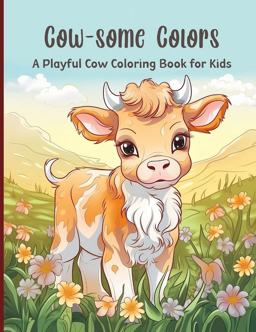 COW - SOME COLORS A Playful Cow Coloring Book For Kids: Moo-Sical ...