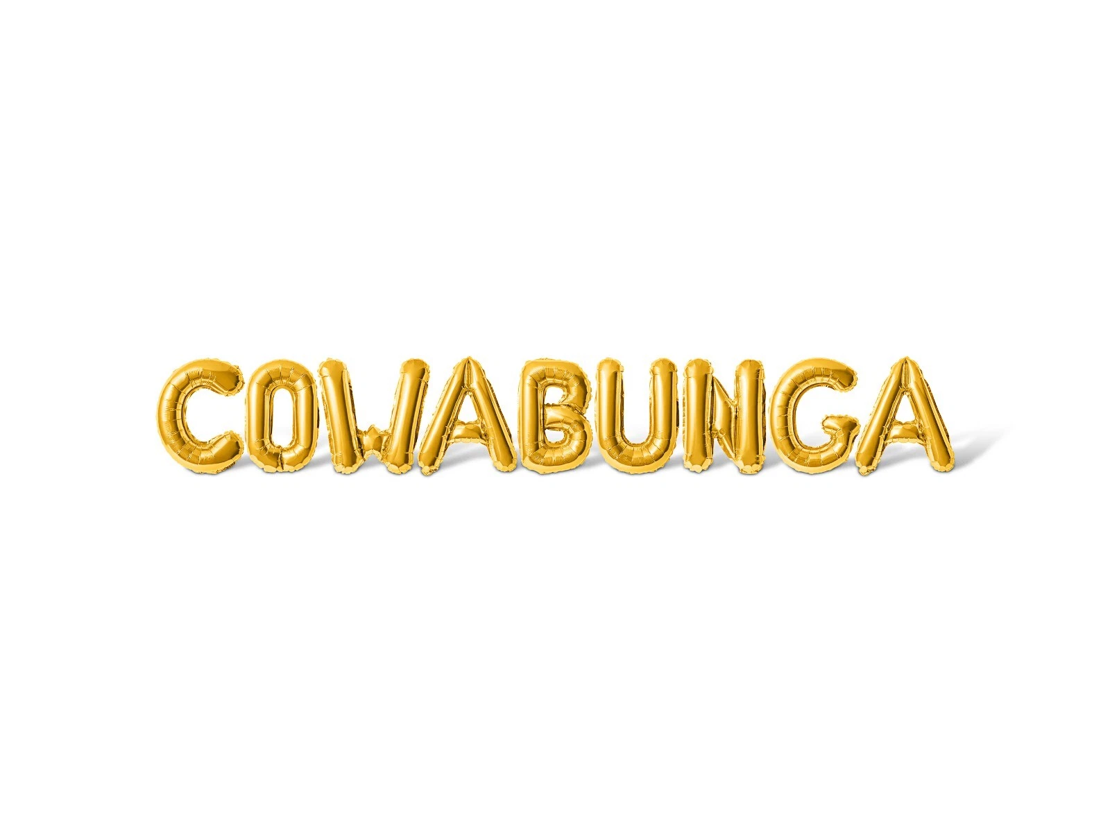 COWABUNGA Letter Balloon Banner - Surfing Theme 16" Balloons Bday Party ...