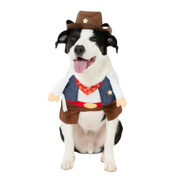 Vibrant Life Halloween Cowboy Costume for Dogs, Multicolor, Medium ...