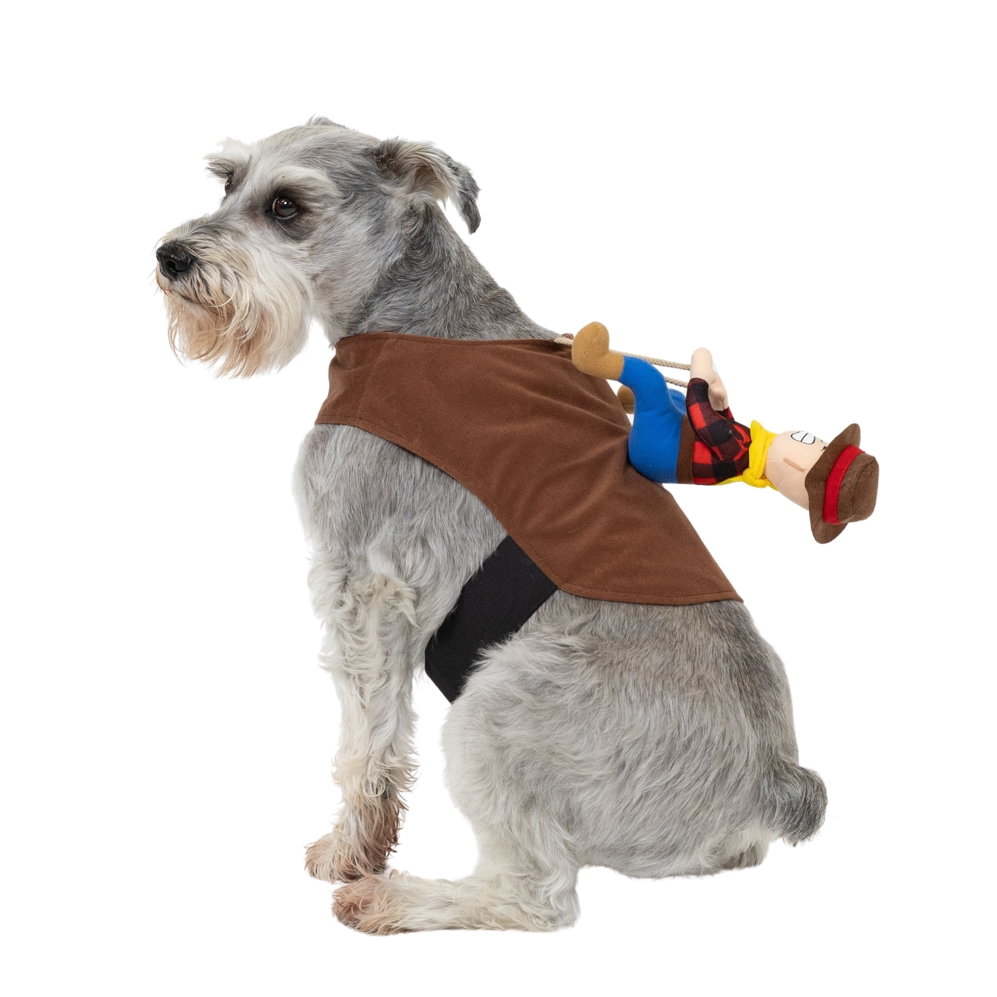 Vibrant Life Halloween Costume for Dogs, Ride-On Cowboy, Brown, Medium ...
