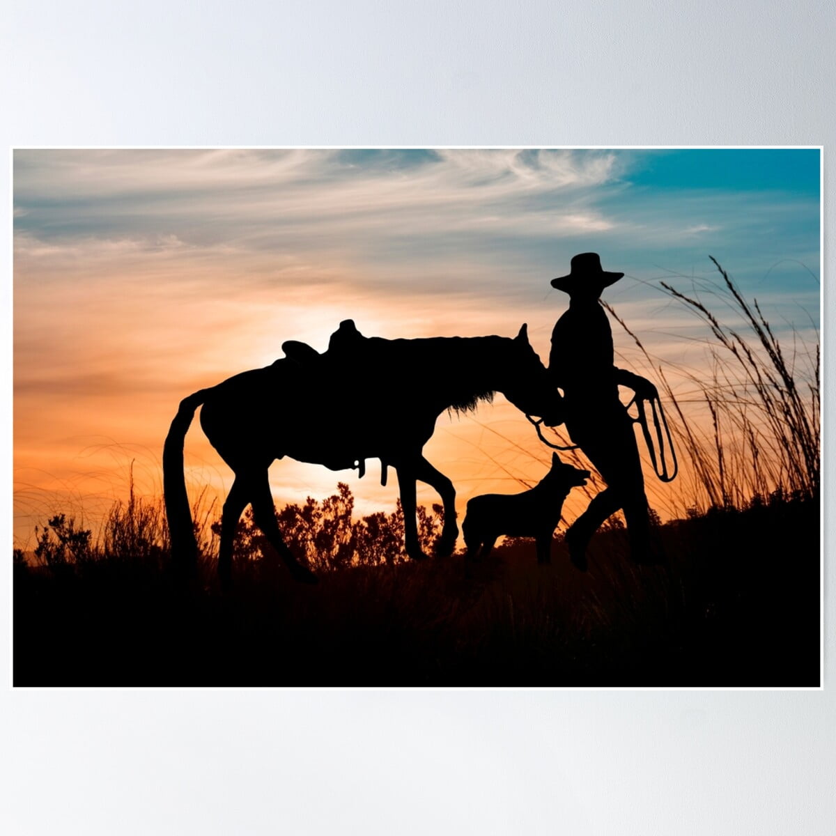 COWGIRL, HORSE RIDER Poster, 12x18 UNFRAMED - Walmart.com