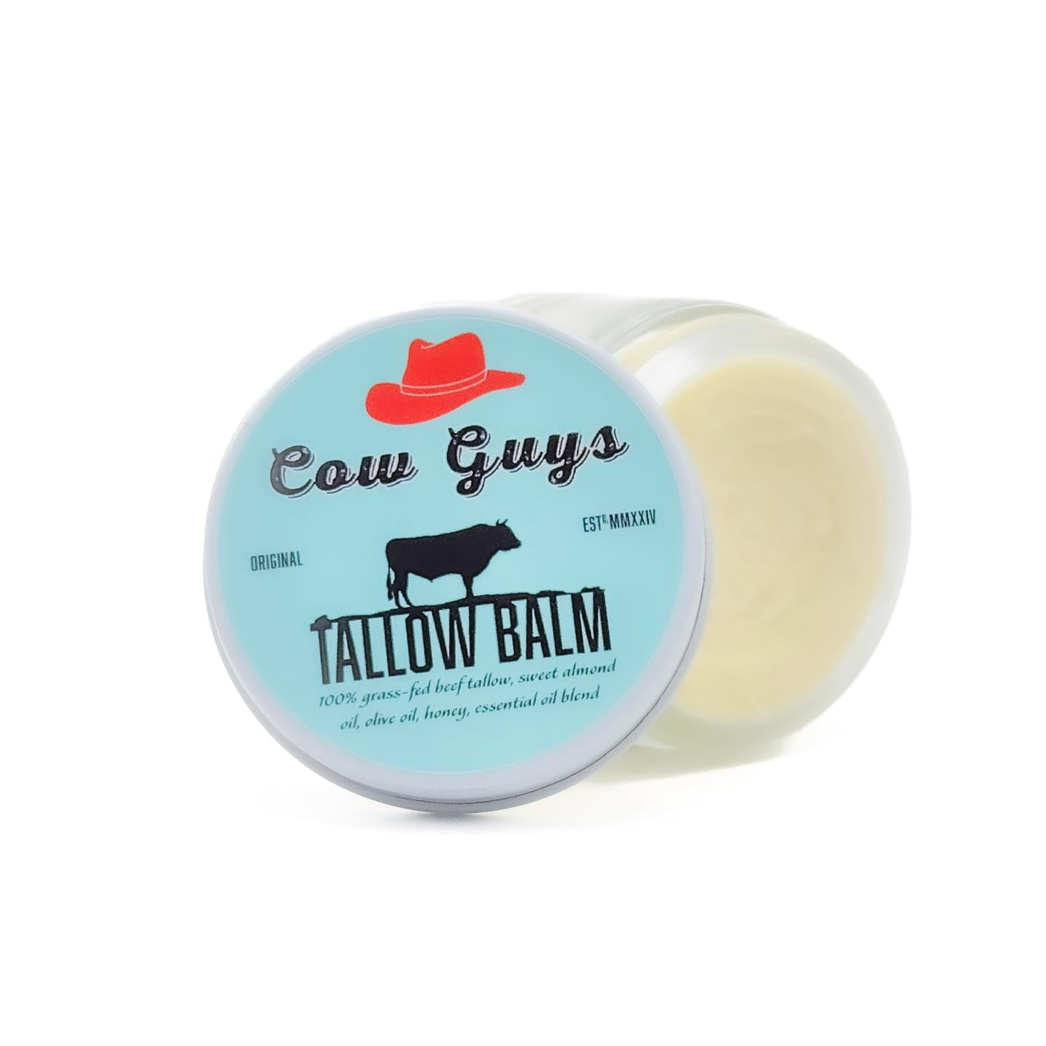 COWGUYS | Original Beef Tallow Balm, Body and Face Cream, Raw Honey ...