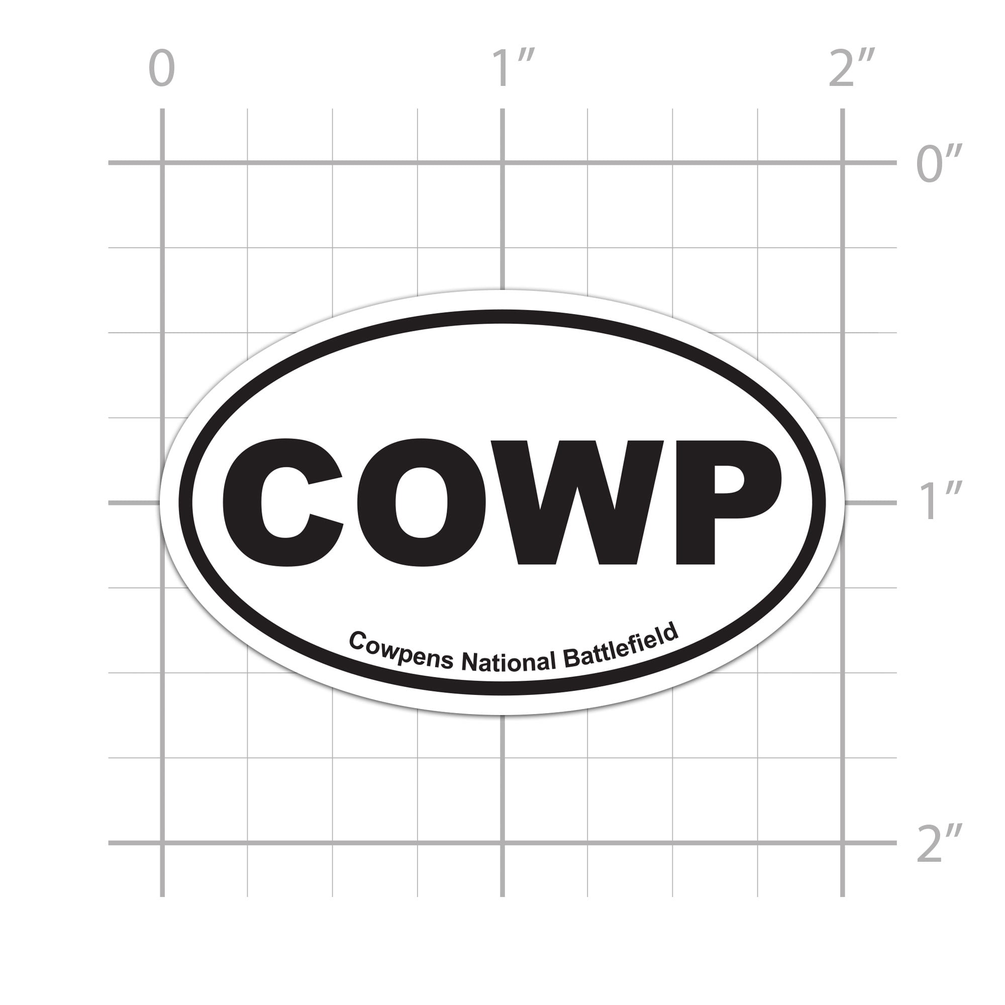 COWP Cowpens National Battlefield Sticker for water bottle phone ...