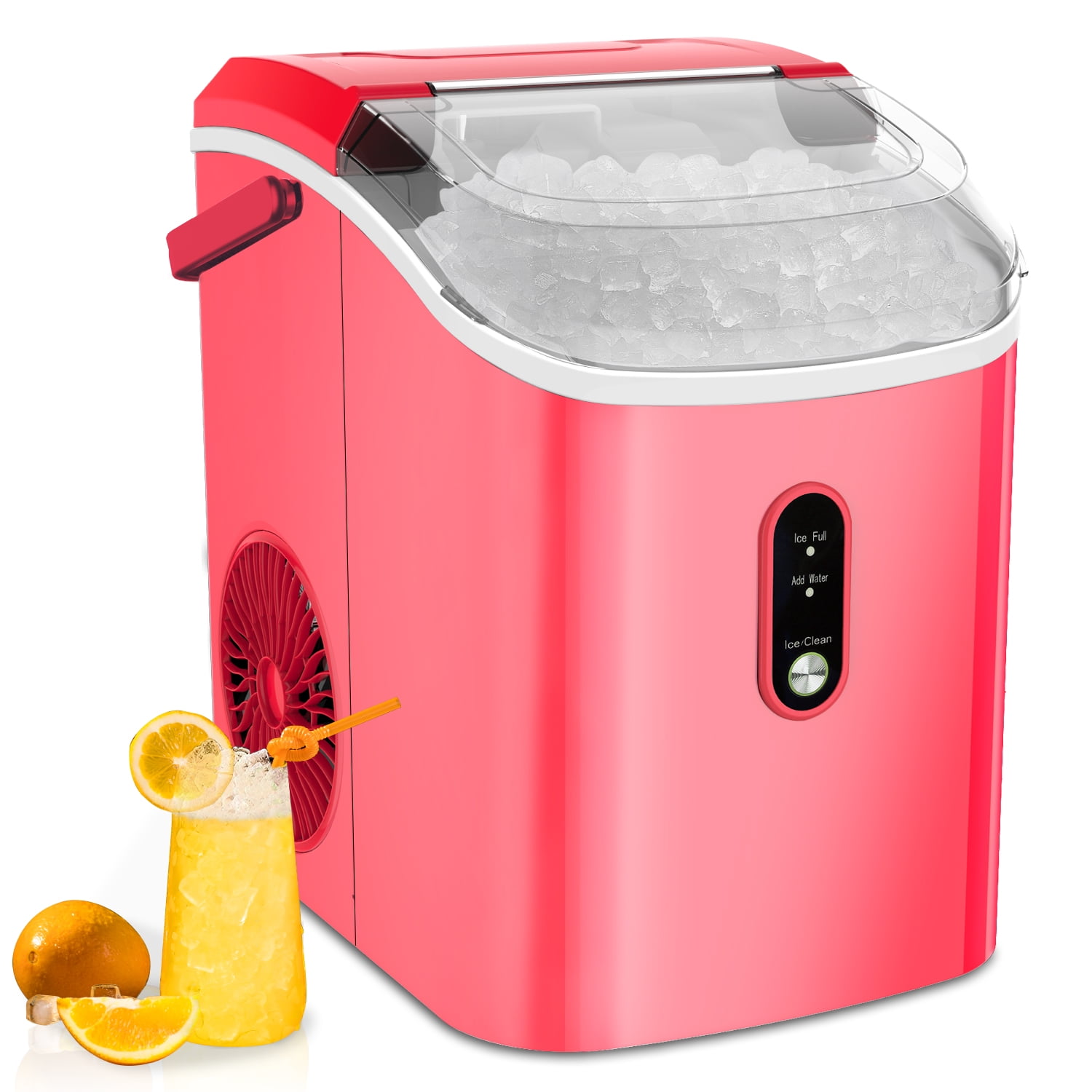 COWSAR 33lbs Countertop Nugget Ice Maker, Potable with Scoop, Soft ...