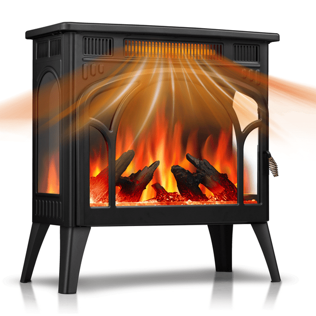 Besttey Electric Fireplace 1500w Freestanding Portable Indoor Electric ...