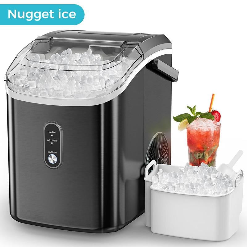 COWSAR Nugget Ice Maker Countertop, Soft Chewable Nugget Ice Cubes ...