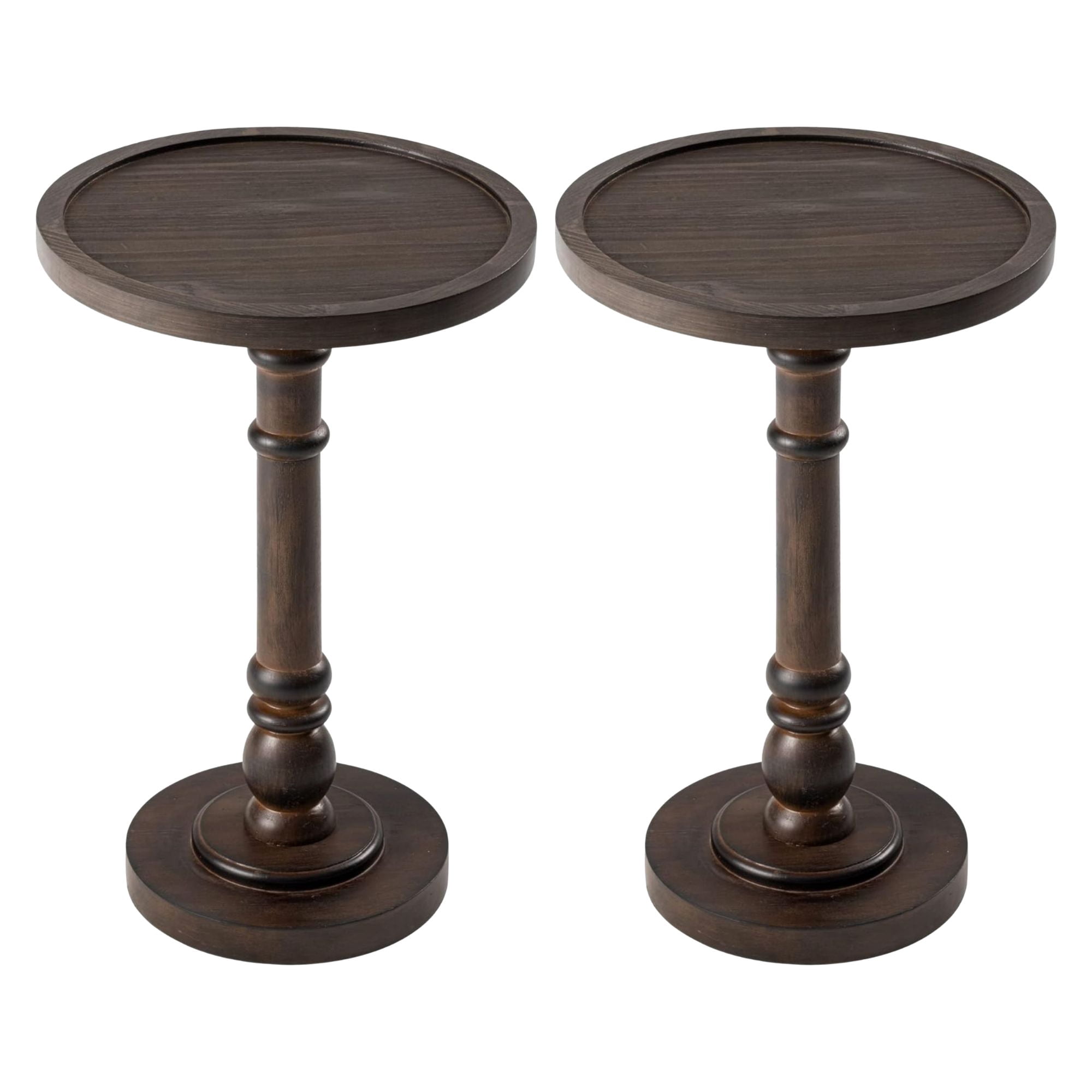 COZAYH Pedestal Tray Top End Table for Holding Drinks, Lamps, Plants ...