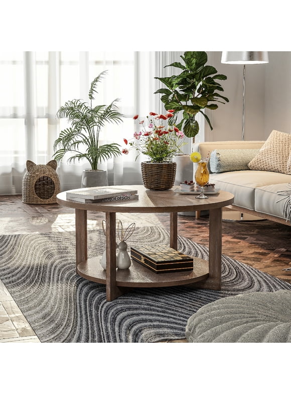 Round Coffee Table in Coffee Tables - Walmart.com