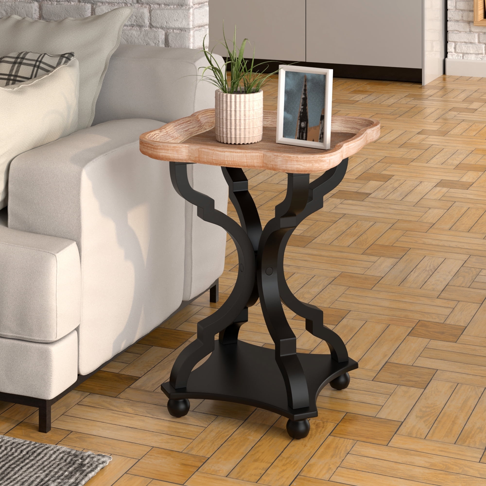 COZAYH Rustic Farmhouse Cottagecore Accent End Table,Dinning or Living ...