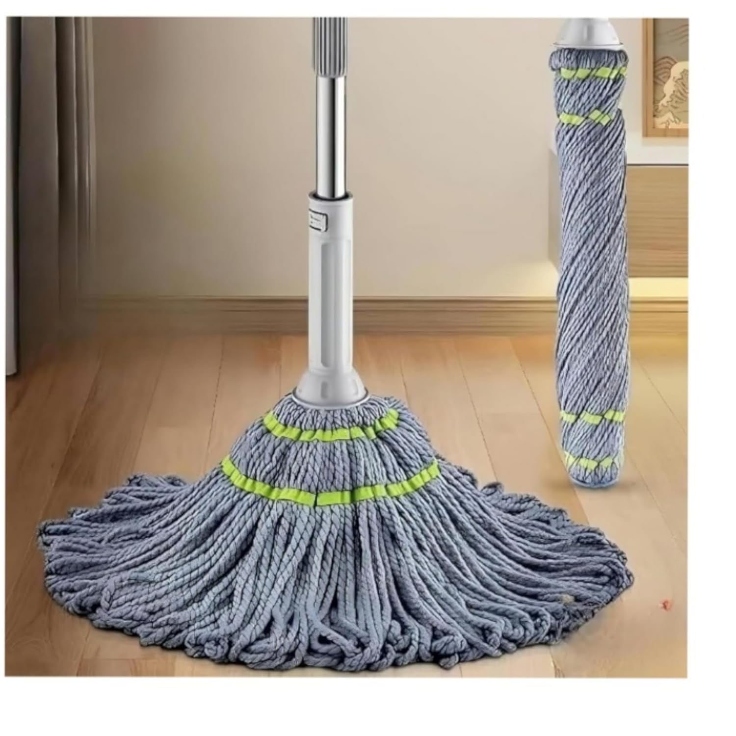 COZIESS 2in1 Dehydrated Microfiber Twist Mop for Floor Cleaning Squeeze ...