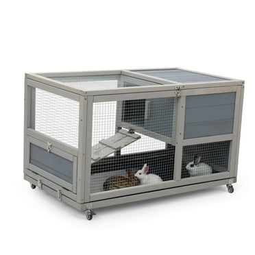 Free Shipping! SmileMart 4-Level Rolling Rabbit Cage with Platform and ...