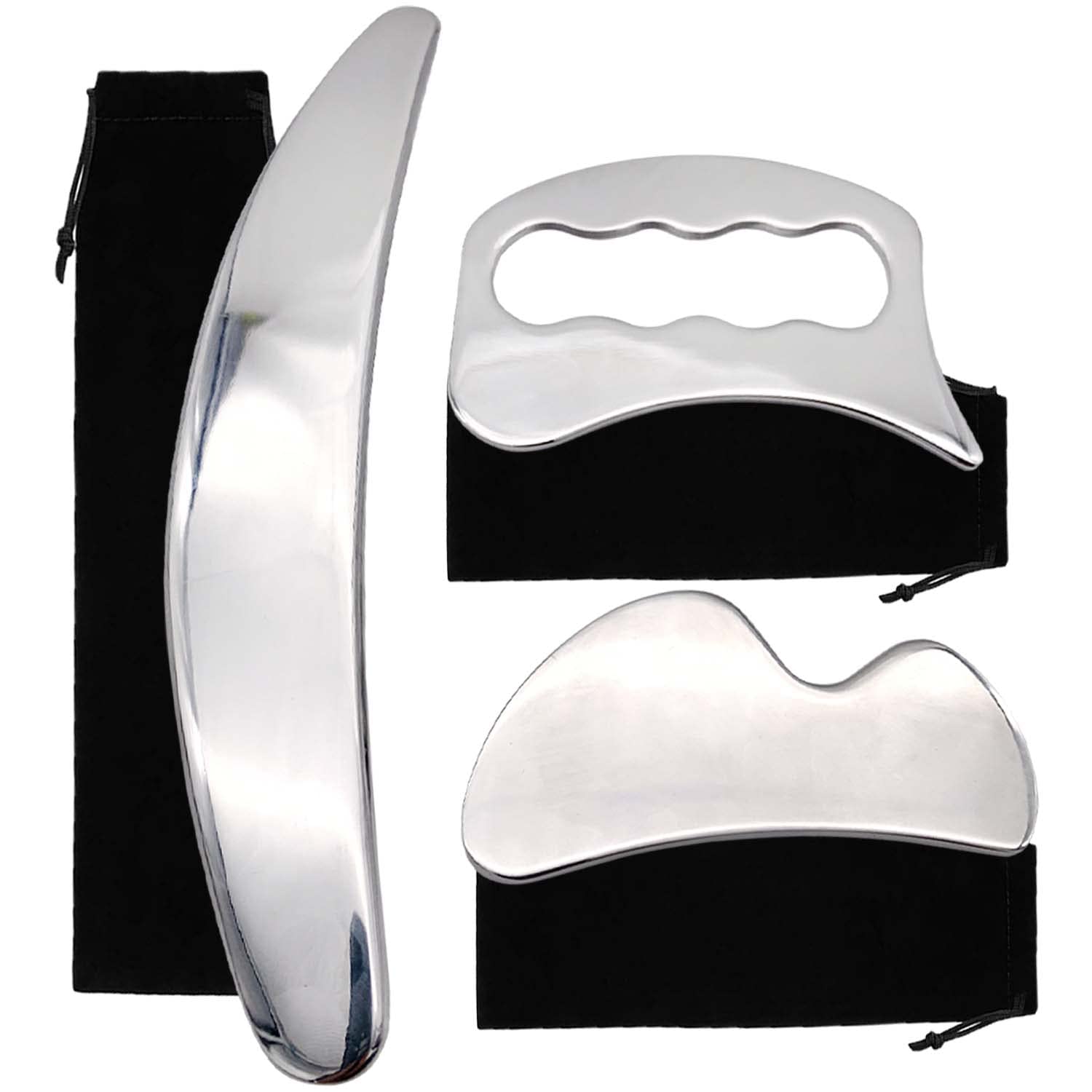 COZLOW 3-in-1 Muscle Scraper AIF4 Tool Set - Skin Scraping Tools for ...