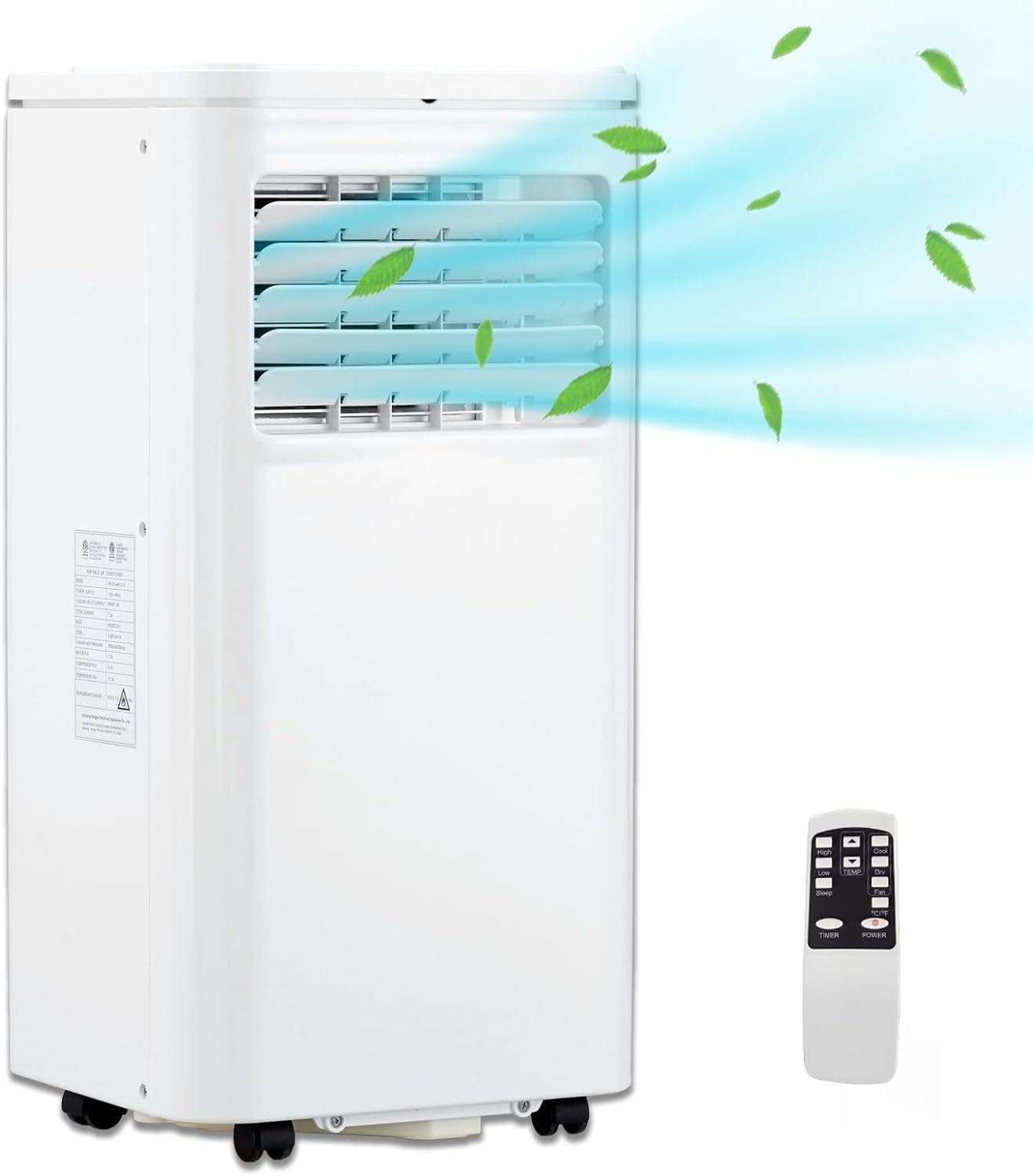 WPOND 10,000 BTU 3-in-1 Portable Air Conditioner & Dehumidifier ...