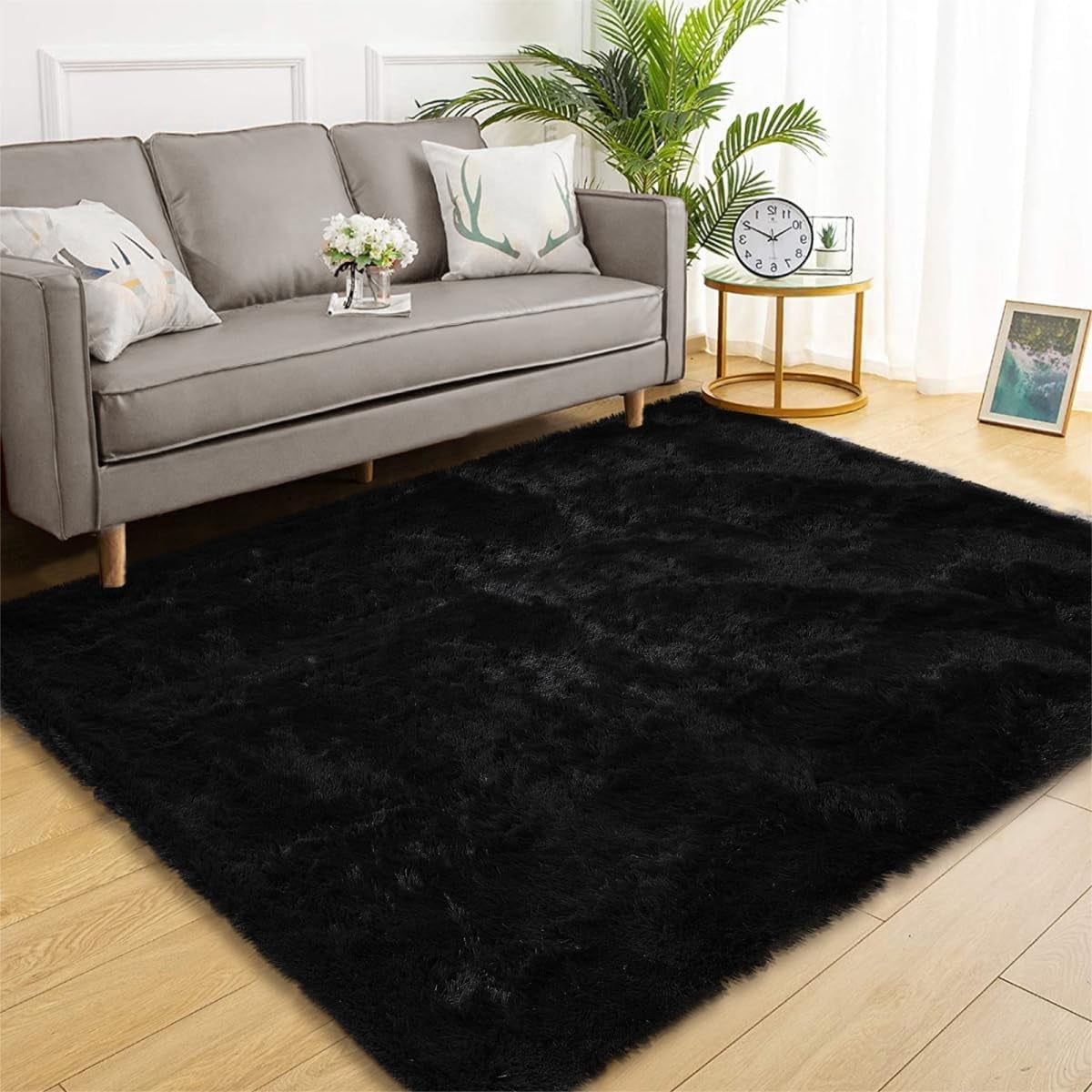COZONY 10' x 13' Shag Area Fluffy Rug, Thick and Ultra Soft Furry Rug ...