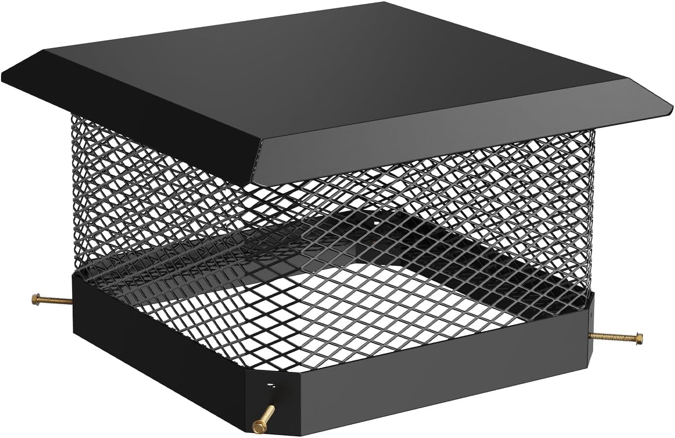 COZONY 14x14" Chimney Cap Cover, Heavy Duty Stainless Steel for Wood ...