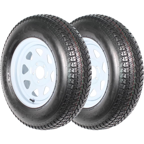 COZONY 2 Pack Trailer Tire, Premium ST205/75D15 6PR Trailer Tires with ...