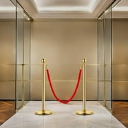 Red Carpet Ropes and Poles, Stainless Steel Gold Stanchions, Crowd ...