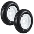 COZONY 4.80-12 Trailer Tires w/ 12" Rims, 4 Lug On 4" Pattern, 6PR Load ...