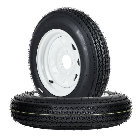COZONY 4.80-12 Trailer Tires w/ 12" Rims, 5 Lug On 4.5" Pattern, 6PR ...