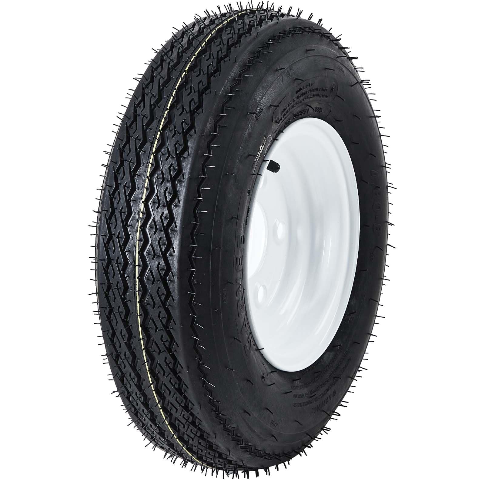 COZONY 4.80-8 Trailer Tires w/ 8" Rims, 5 Lug On 4.5" Pattern, 6PR Load ...