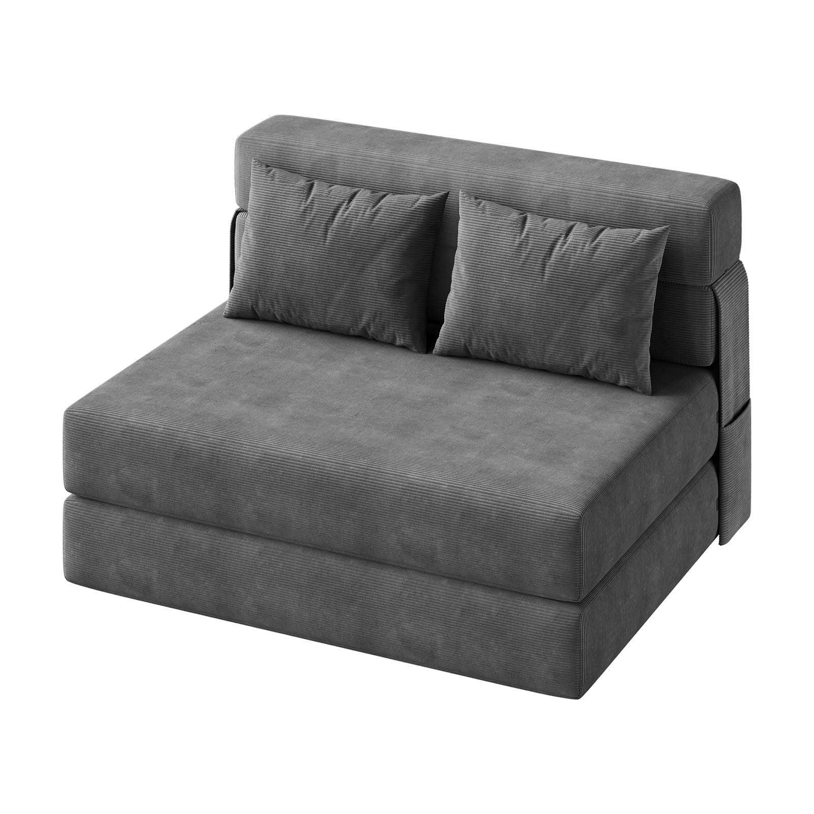 COZONY 4-in-1 Convertible Single Sofa Bed Chair with Thick Mattress ...