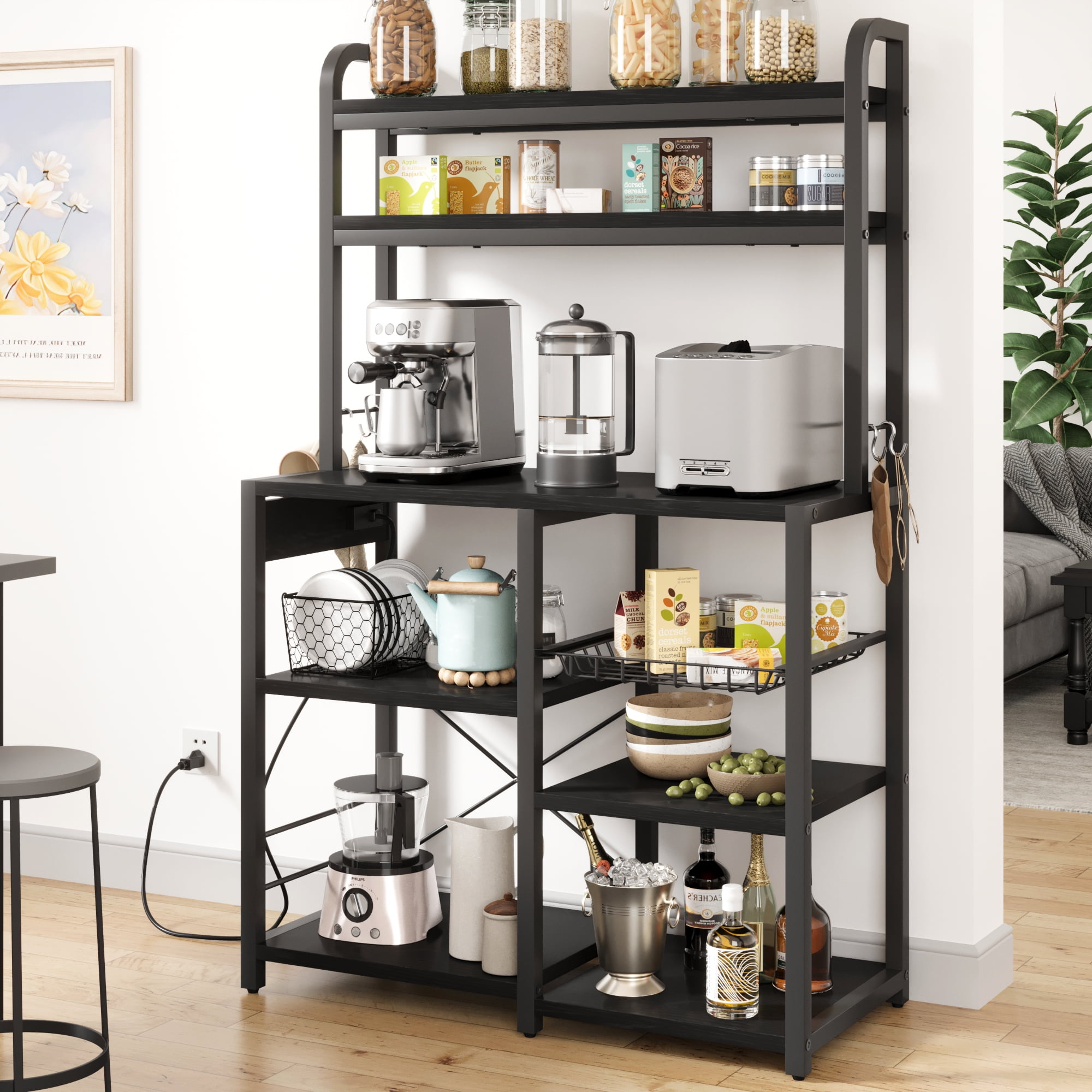 COZONY 6 Tier Kitchen Baker's Rack with Power Outlet - Walmart.com