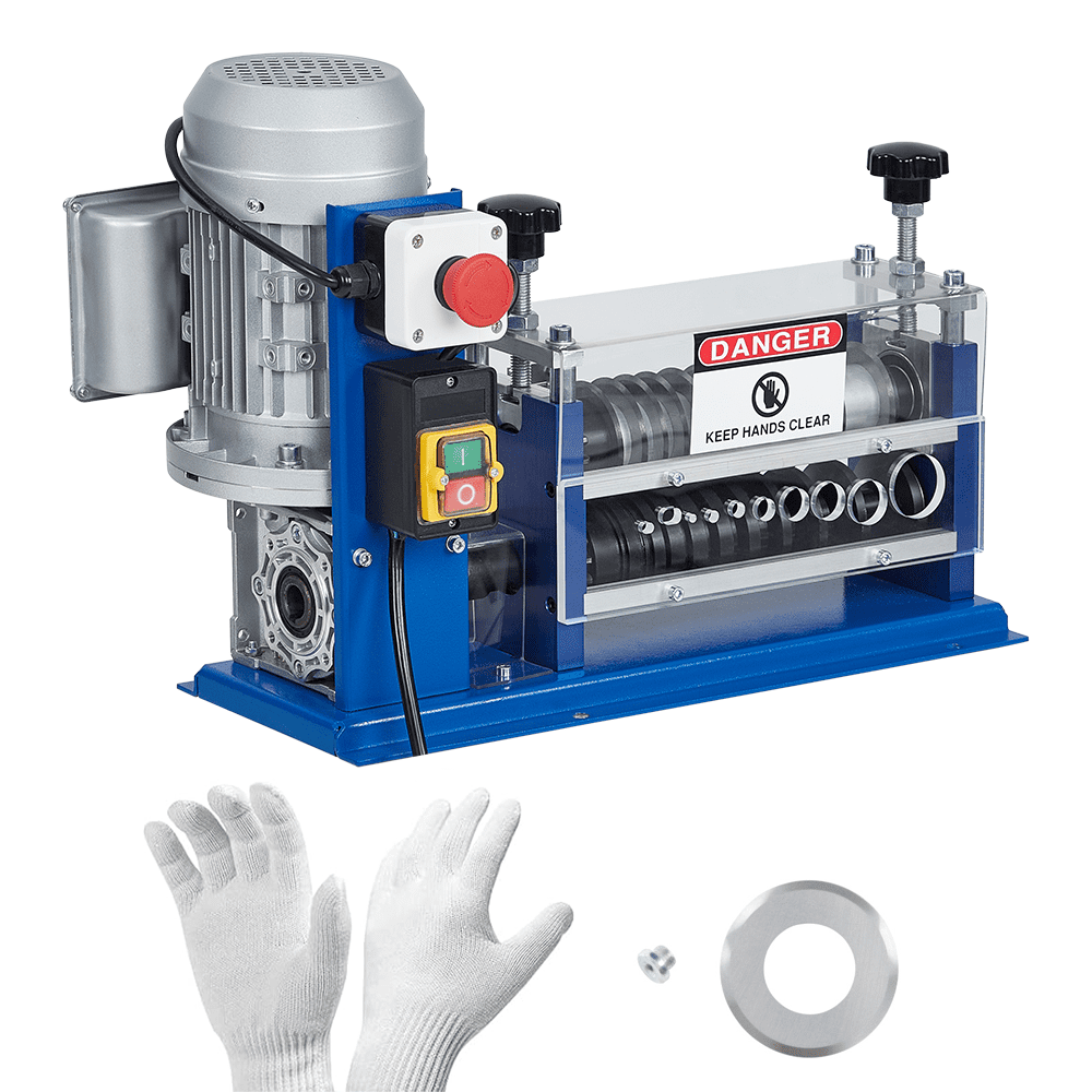 COZONY Automatic Wire Stripping Machine for 0.06" -1.5", 370 W & 75 Ft ...