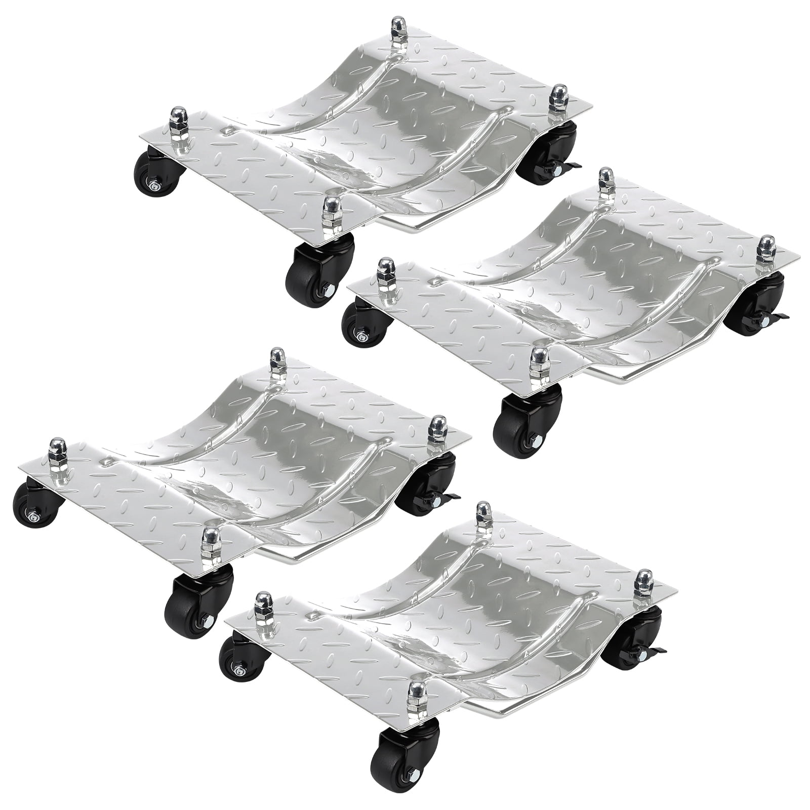 COZONY Car Wheel Dolly Set, 4 PCS 6000 Lbs Steel Tire Dolly，Heavy Duty ...