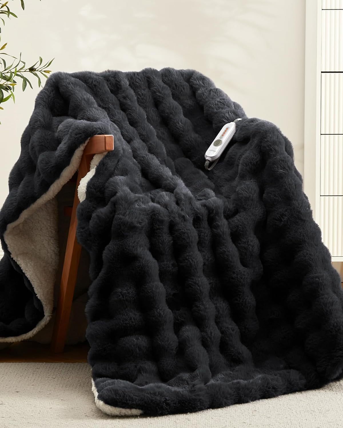 Faux Fur Electric Blanket