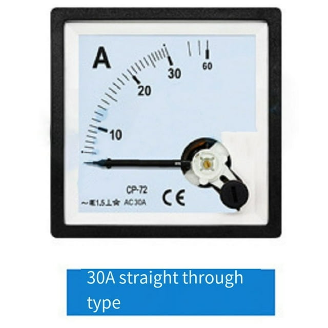 CP-72 Pointer Type AC Ammeter Analog Ammeter Pointer Panel Meter ...