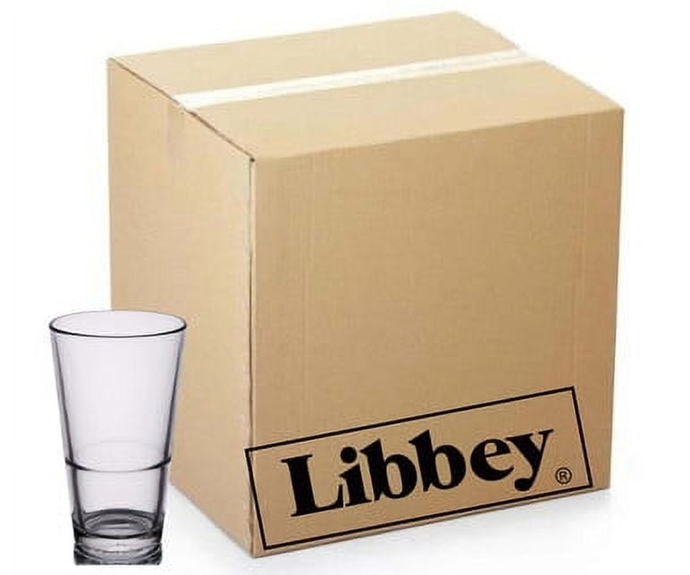 CP Libbey Restaurant Basics 16 oz. Rim Tempered Stackable Mixing Glass ...