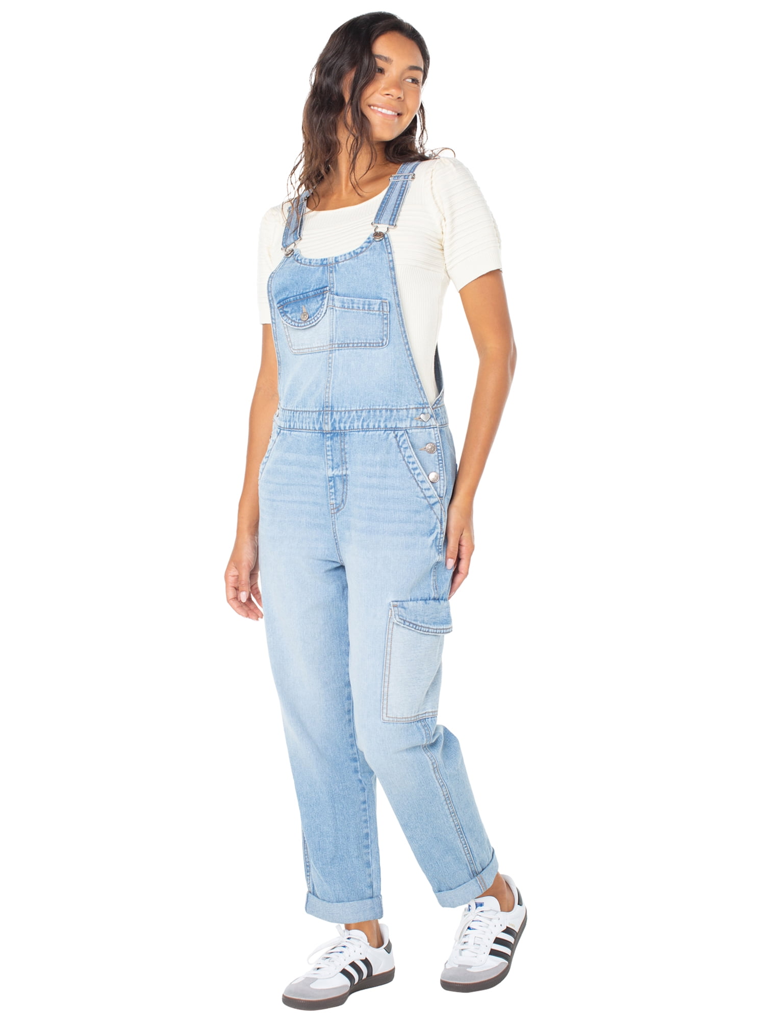 Celebrity Pink Boyfriend Cargo Overalls, Women's and Women's Plus ...
