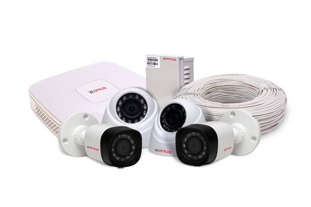 CP PLUS 4 Channel High Definition Digital Video Recorder 2 x HD Dome ...