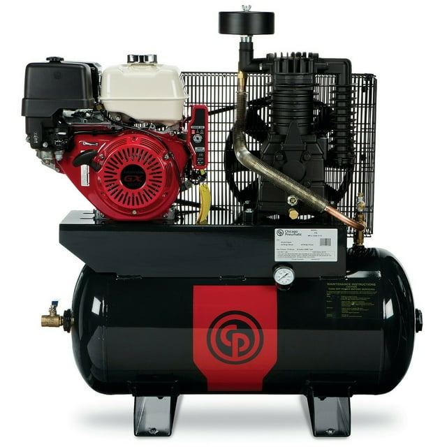 CP RCP-1330G 13HP Honda Gas 30 Gallon 25.3CFM 2 Stage Contractor Air ...