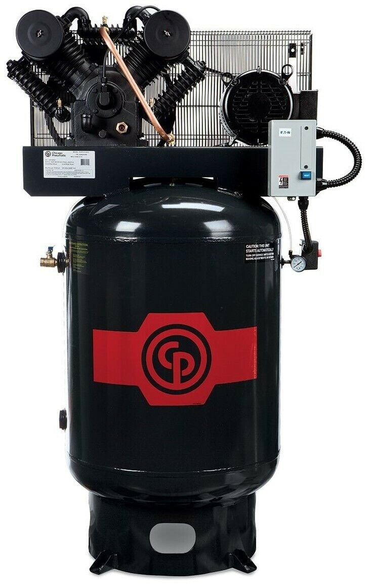 CP RCP-C10123V4 10Hp 120 Gal Vertical 2Stage 460V 3PH Compressor 35CFM ...