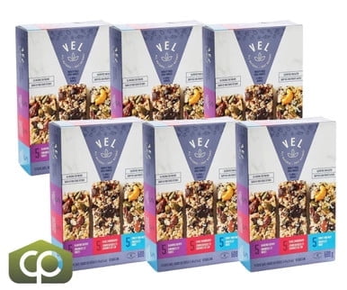 CP VEL Bars Variety Pack - 15 Bars x 40g (1.4 oz) (6/Case)- TOTAL 90 ...