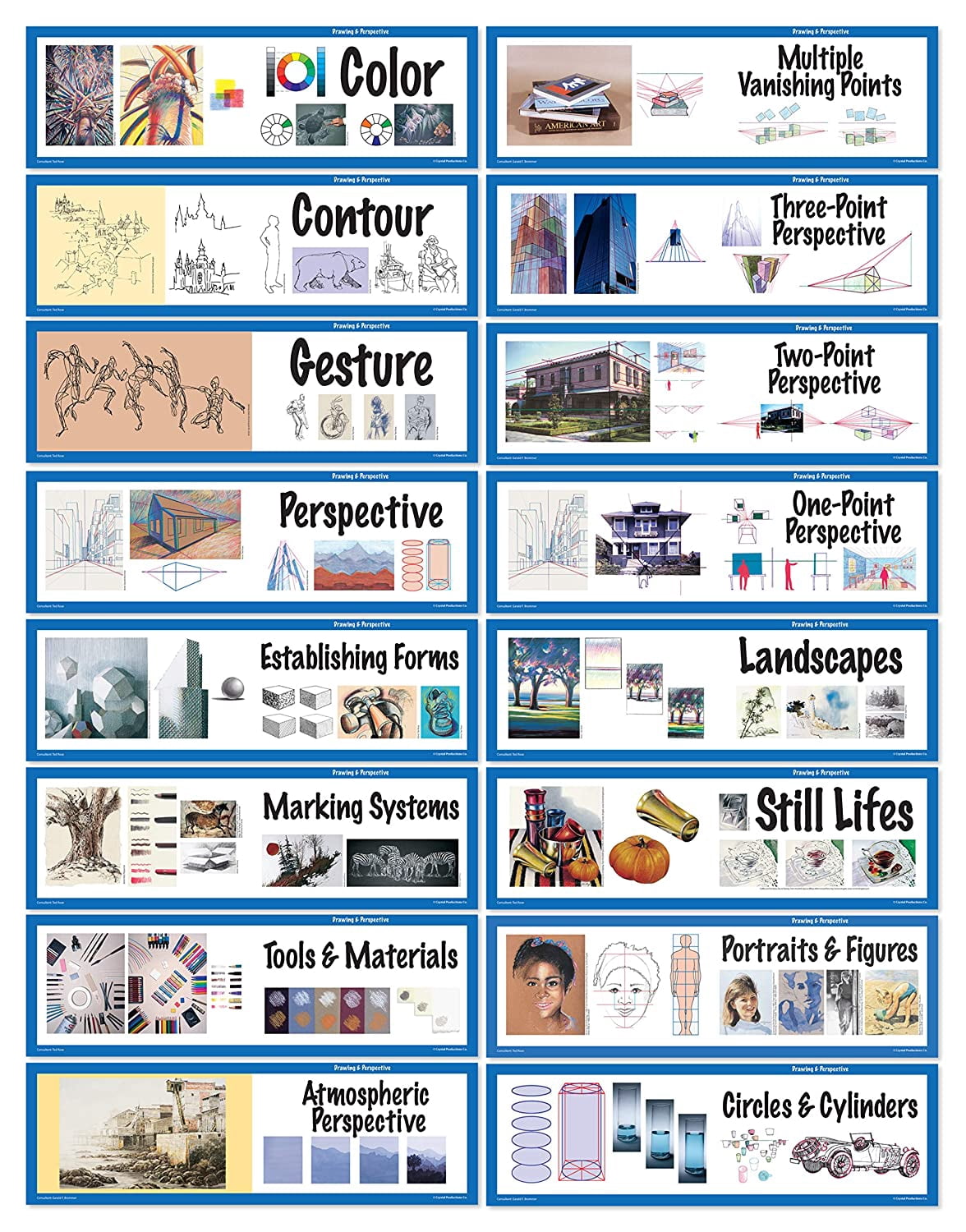 CP1830 Art Display Cards-Drawing Perspective,Grade - Walmart.com