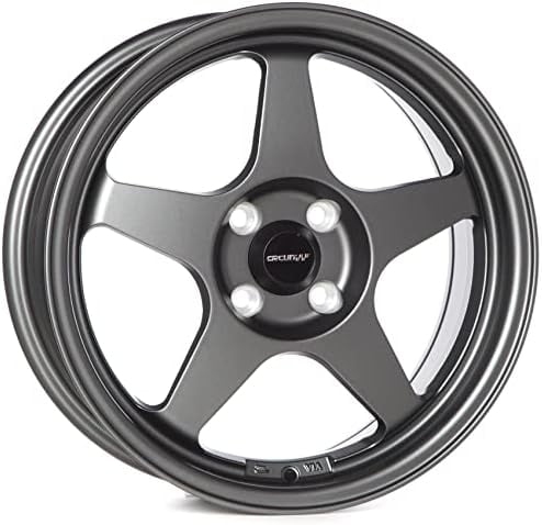 CP22 16x7 Gun Metal Grey 4x100 +35mm Offset Wheels Spoon SW388 Style ...