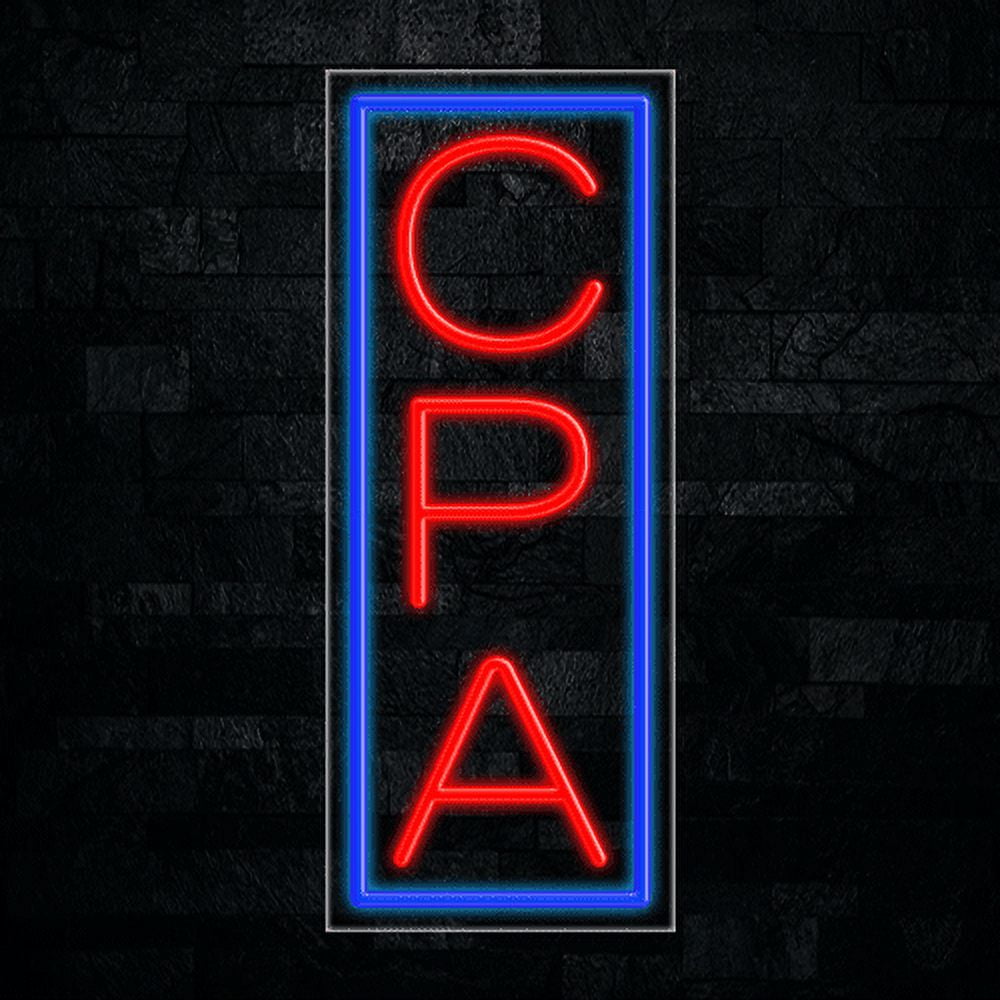 CPA LED Neon Sign 12"L x 30"H #31536 - Walmart.com
