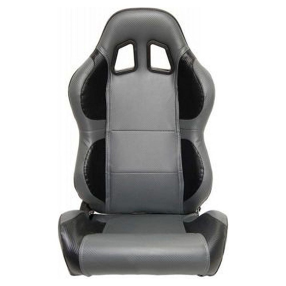 Cipher Auto Racing Seats - Carbon Fiber PU, Black/Grey - Walmart.com