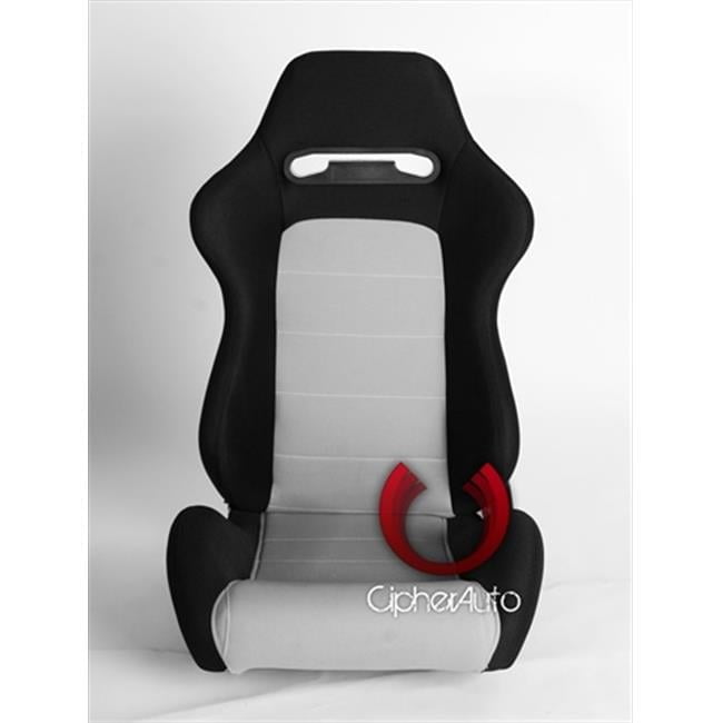 CPA1013 Black and Gray Cloth Racing Seats - Walmart.com